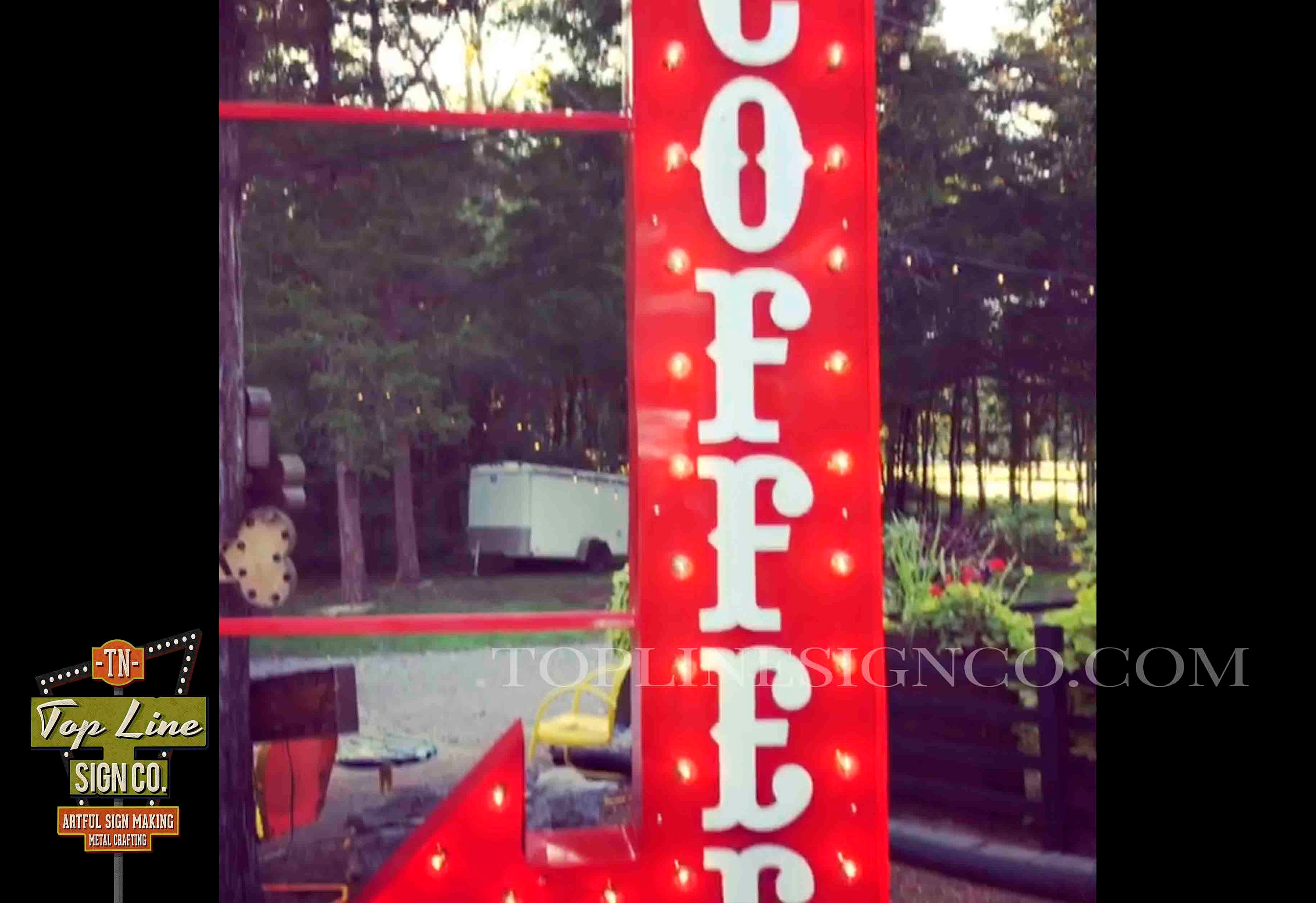 Coffee Arrow Custom Signs Neon Signs Custom Coffee Marquee | Etsy