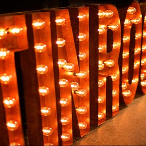 7 Letter Package Narrow Block Font, Marquee Letter, Marquee Light ...