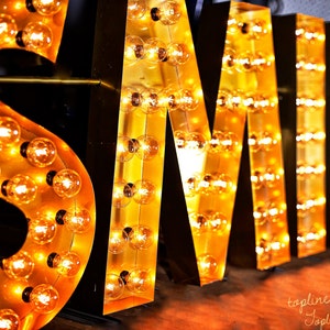 Custom Signs, Neon Signs, Neon, Marquee Letter, Lighted Metal MARQUEE ...