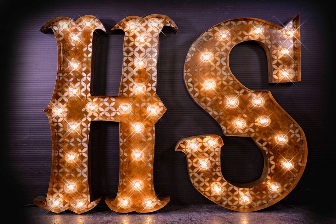 Custom Signs, Marquee Letter, Marquee Light, Carnival Letter, Wedding ...