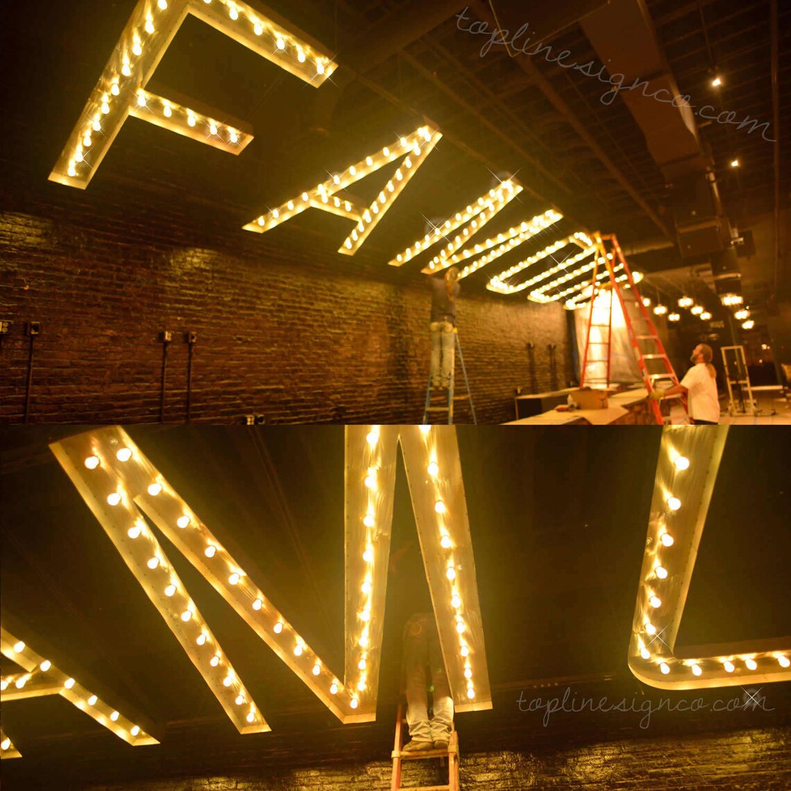 XXL Custom Marquee Signs Outdoor Marquee Sign Vintage Style | Etsy