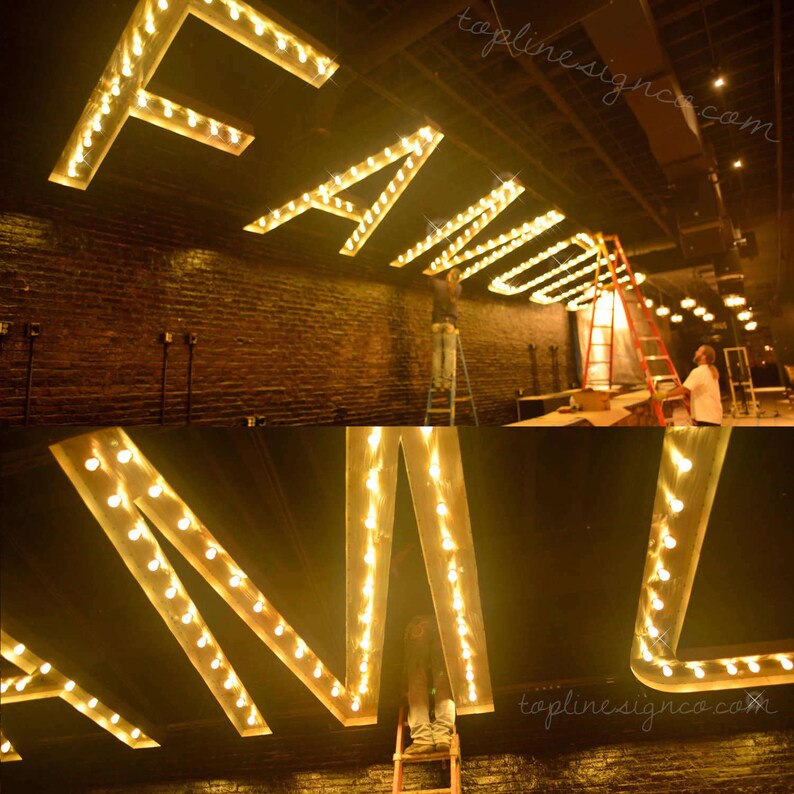 XXL Custom Marquee Signs Outdoor Marquee Sign Vintage Style - Etsy