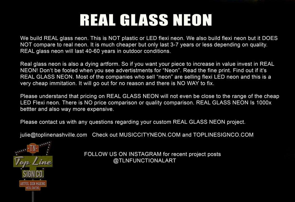 Neon Neon Signs Real Neon Custom Signs Custom Neon Neon - Etsy