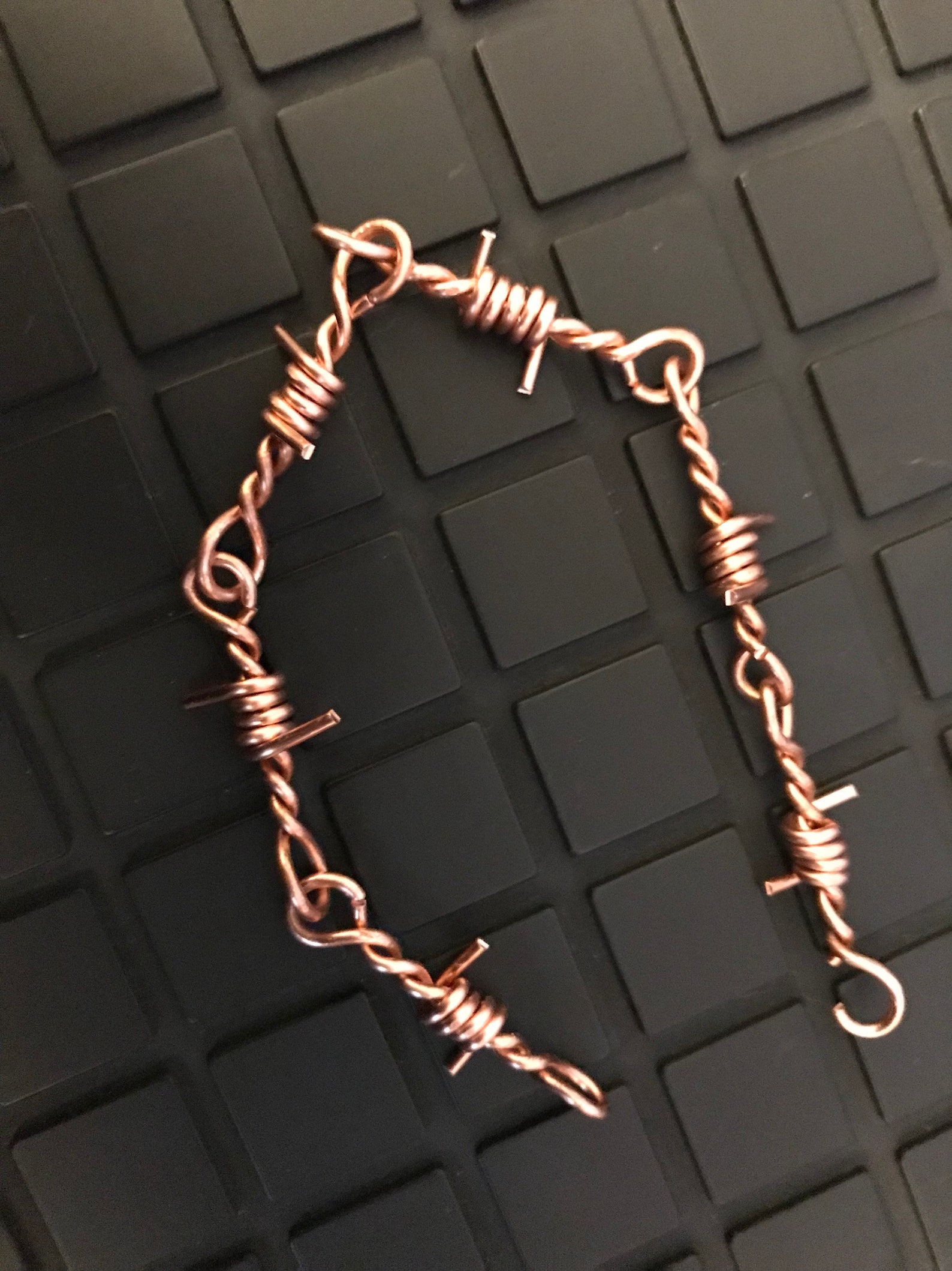 Barbed Wire Chain Link Necklace - Custom - for Men or Women - Unisex ...