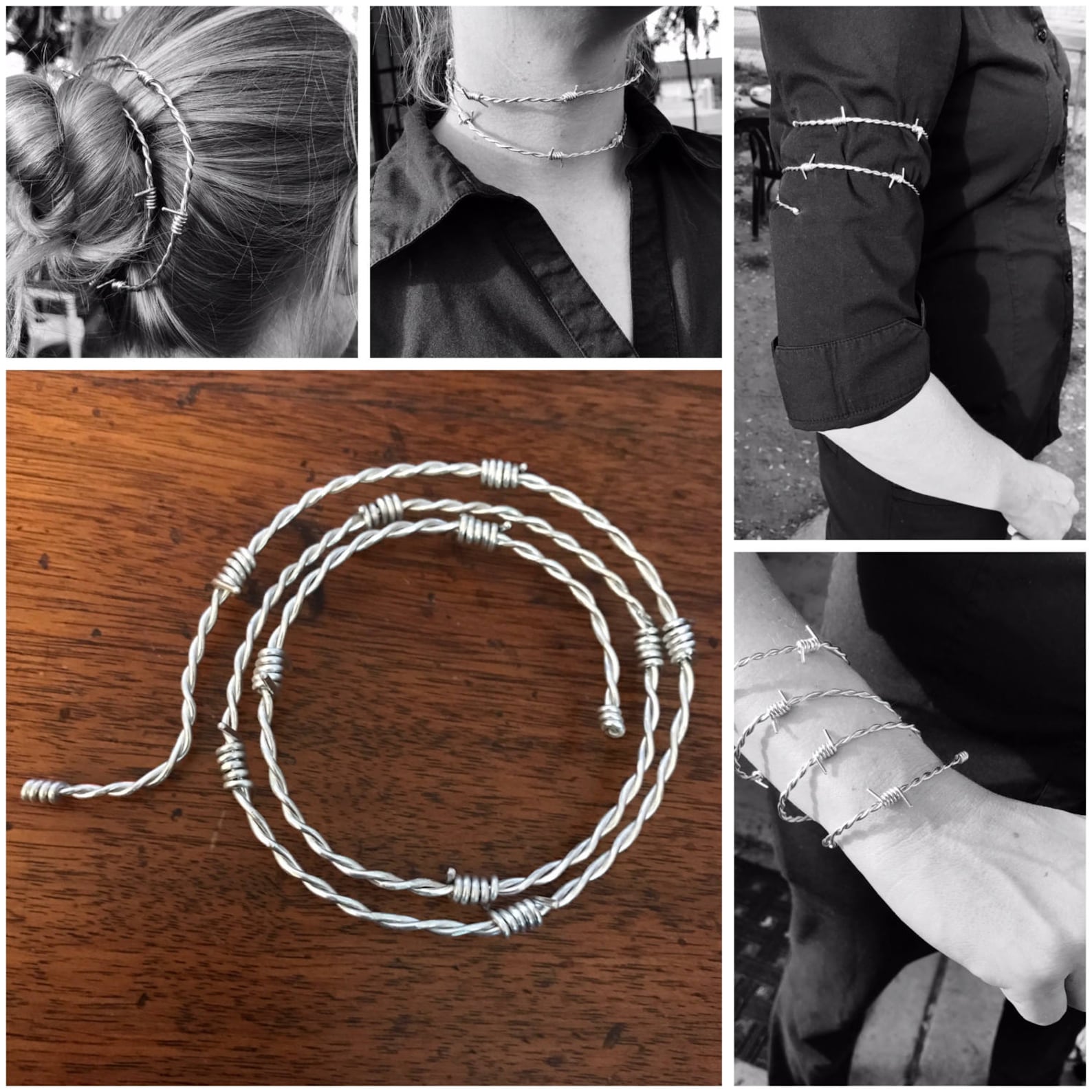 By the Foot Barbed Wire Flexible - Wrap Around Anything - Jewelry ...