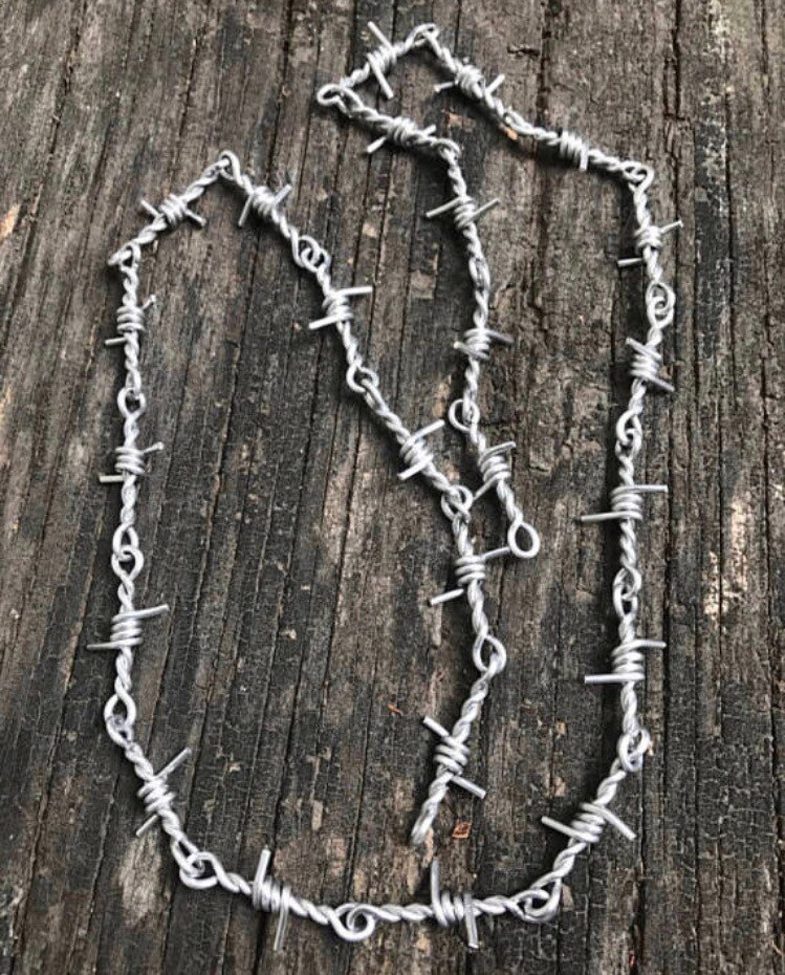 By the Inch Barbed Wire Chain - Aluminum - Make Your Own Jewelry ...