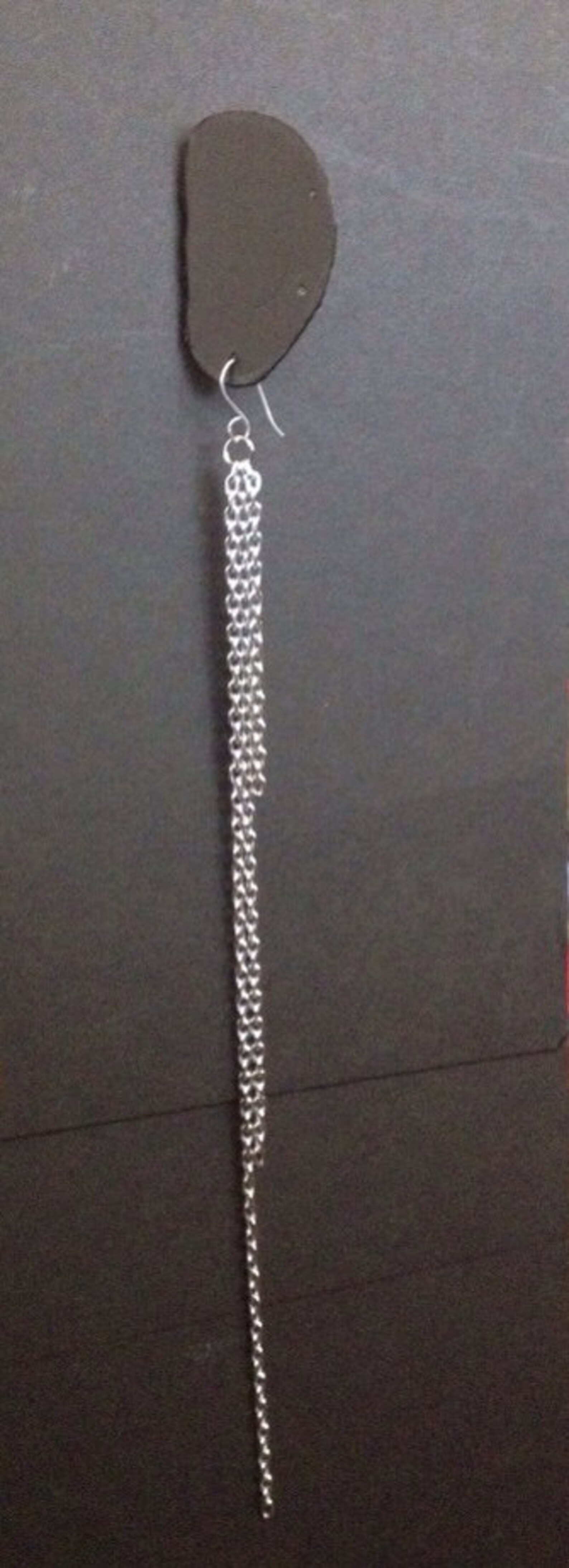 Extra Super Long Bright Silver Colored Chain Earrings - Lightweight - Etsy