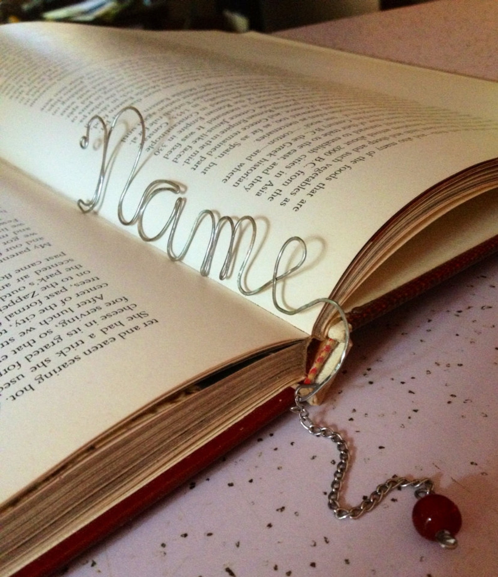 CUSTOM MADE Bookmark - You Choose the Name or Word & Color - Etsy