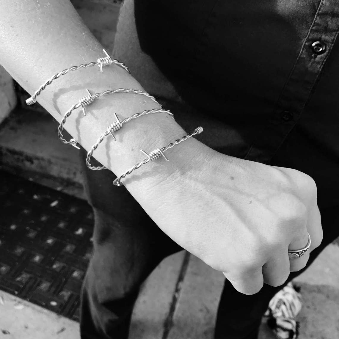 By the Foot Barbed Wire Flexible - Wrap Around Anything - Jewelry ...