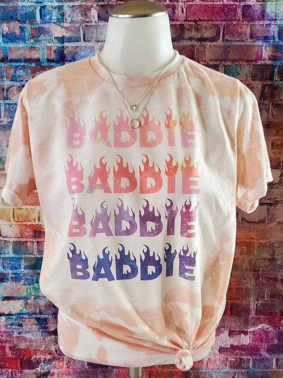 Baddie Custom Bleach Tee. | Etsy