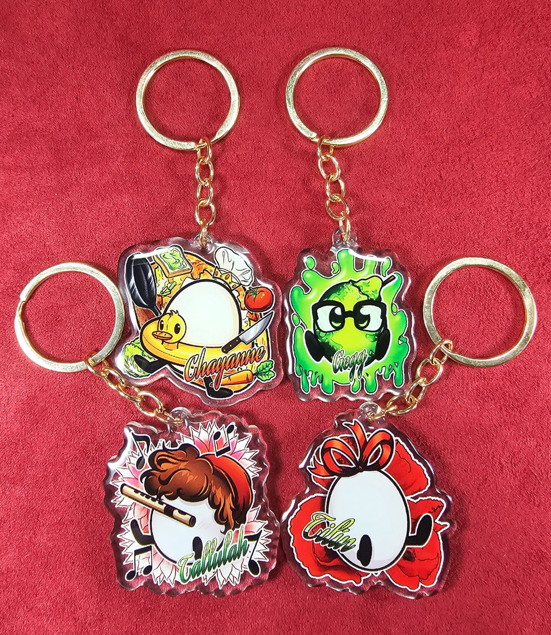 QSMP Epoxy Egg Keychain - Etsy