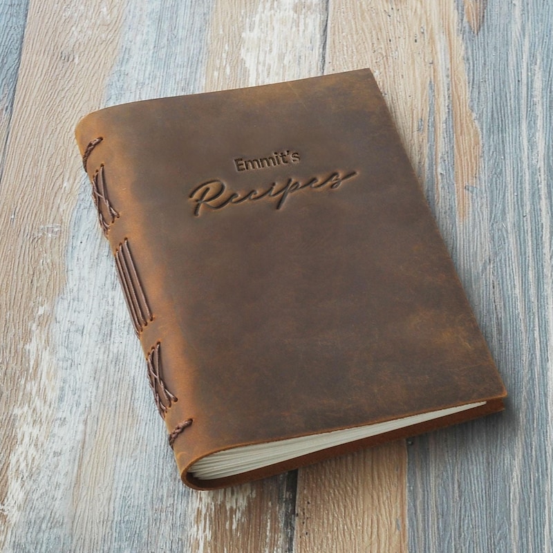 Leather Recipe Book - Etsy
