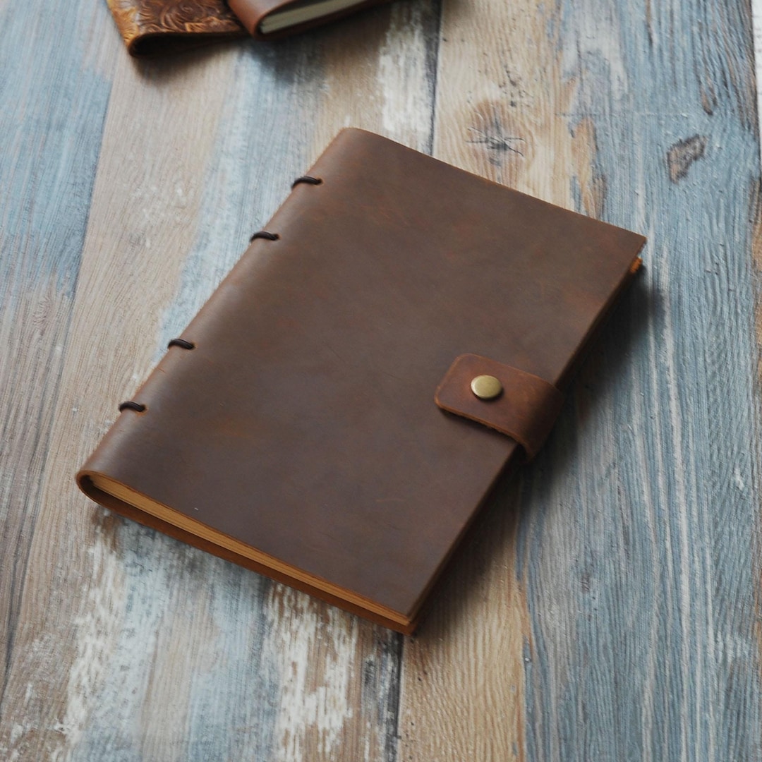Genuine Leather Journal for Men for Writing Handmade Leather Journal ...