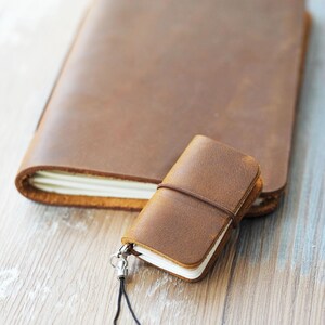 Mini Leather Journal, Leather Retro Pocket Notebook, 30 Blank Pages - Etsy