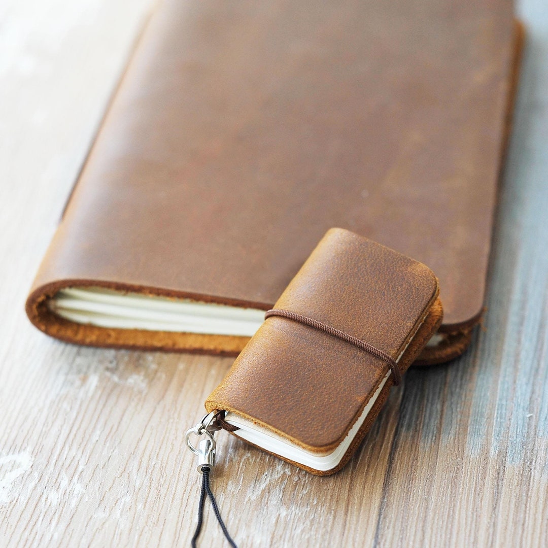 Small Leather Journal, Personalized Leather Retro Pocket Notebook, Mini ...