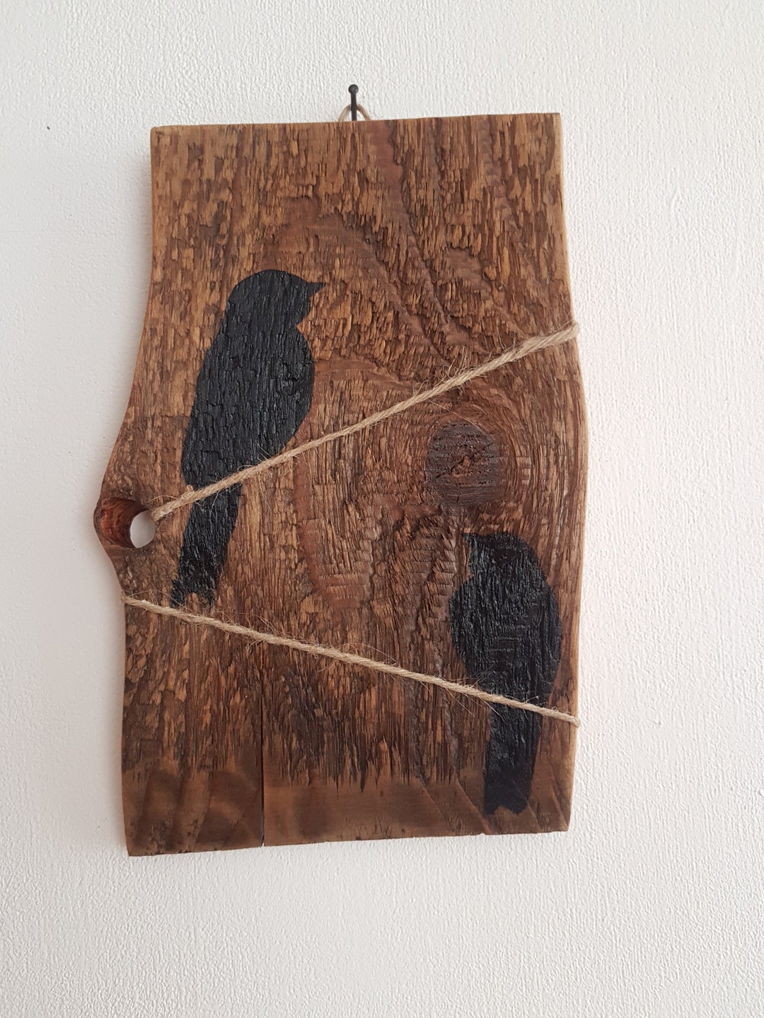 Rustic Wood Sing Reclaimed Wall Decor Love Birds - Etsy