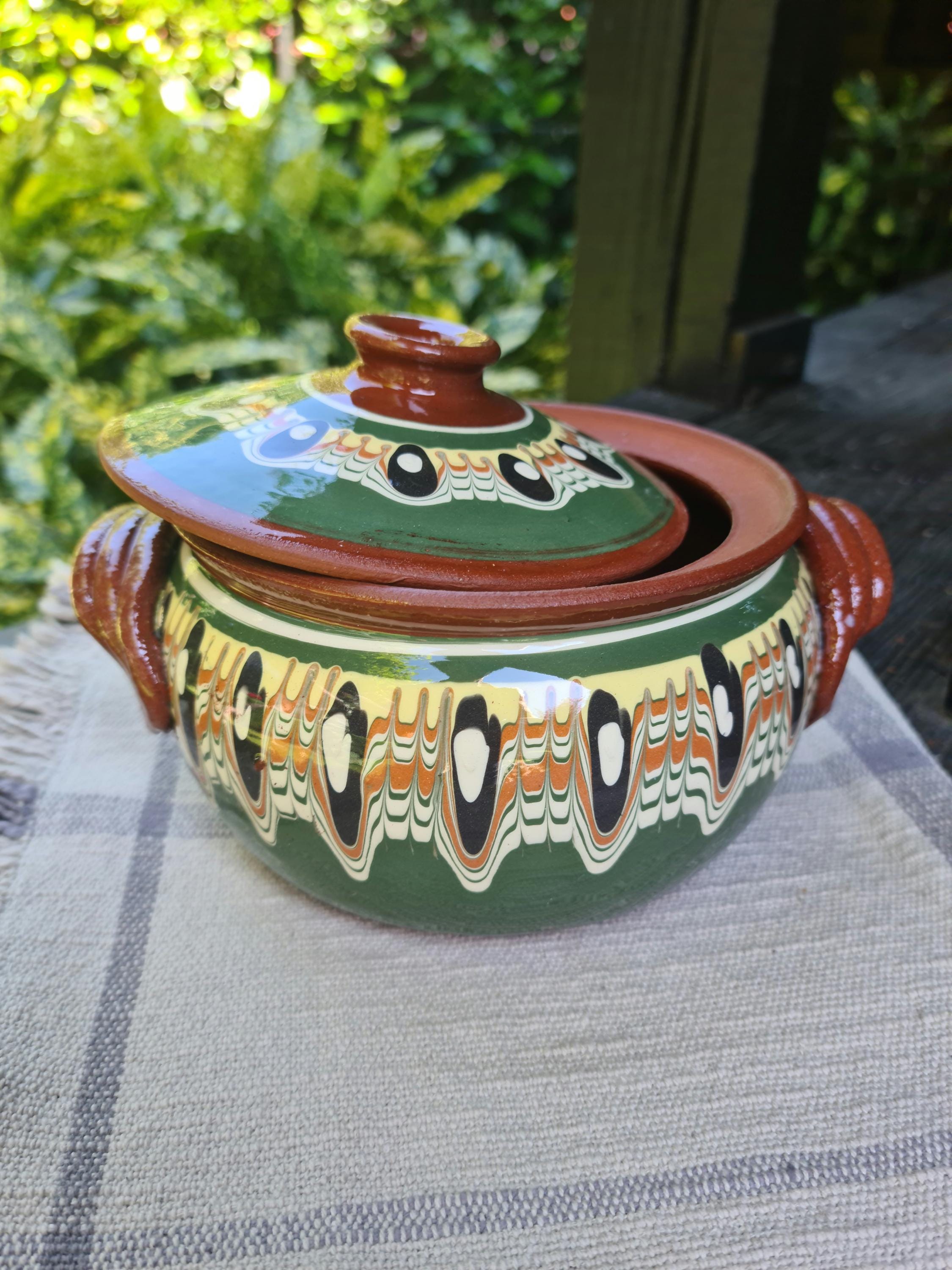 Traditional Bulgarian Pot Art Pottery Pot Handmade Ceramic Bowl With ...