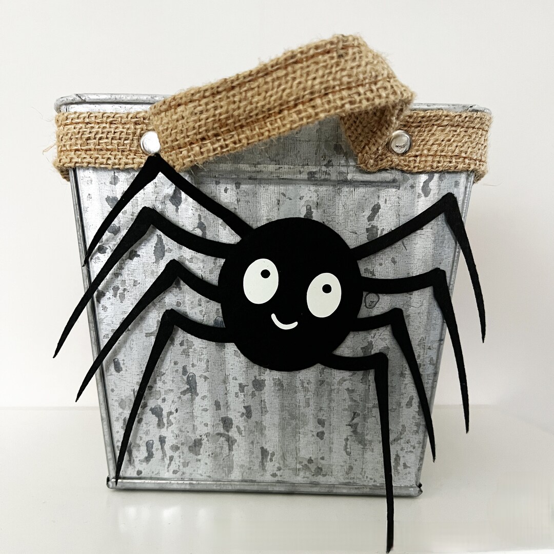 Large Felt Black Spider Magnet. Funny Halloween Spider Decor With Glow ...
