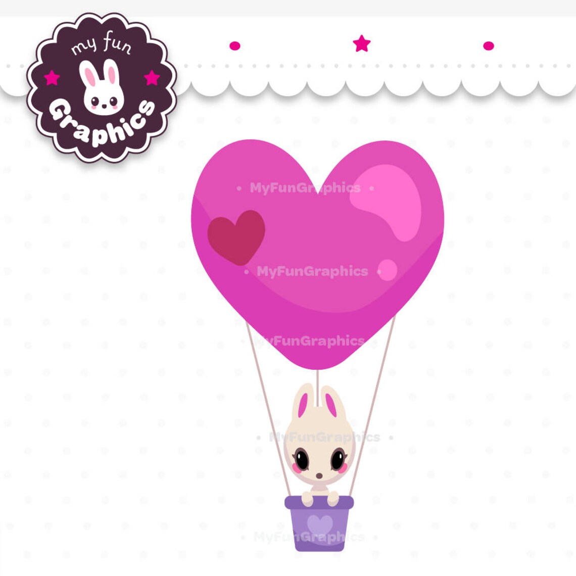 Valentine Kawaii Clipart - Etsy