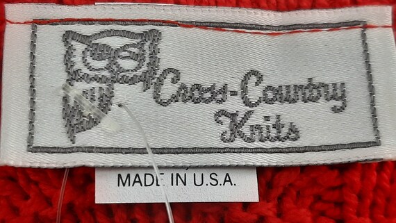 Vintage 1970s 1980s NOS red sweater original tag seas… - Gem