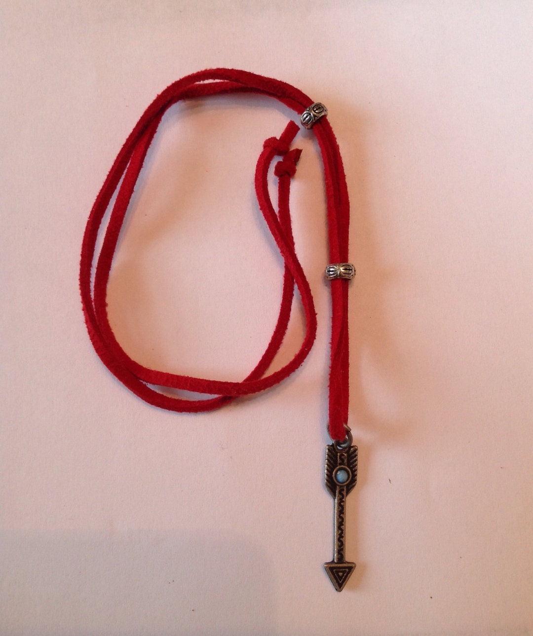 Silver Arrow and Suede Beard Wrap by Beard Art Baubles - Etsy