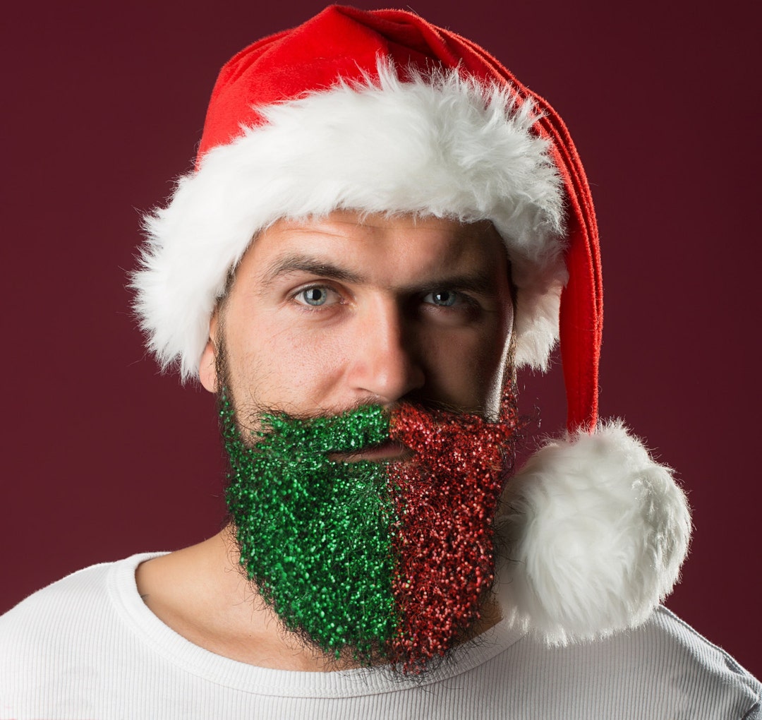 Dual Color Christmas Glitter Beard Kit Pimp My Beard Beard Glitter ...