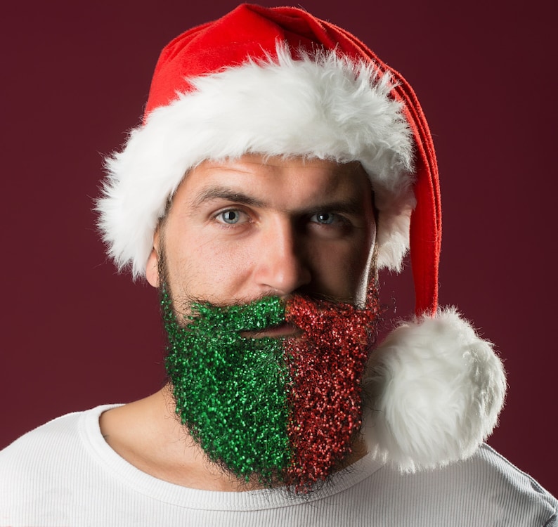 Dual Color Christmas Glitter Beard Kit Pimp My Beard Beard Glitter ...