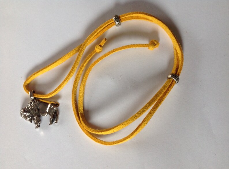 Silver Bison and Suede Beard Wrap by Beard Art Baubles - Etsy