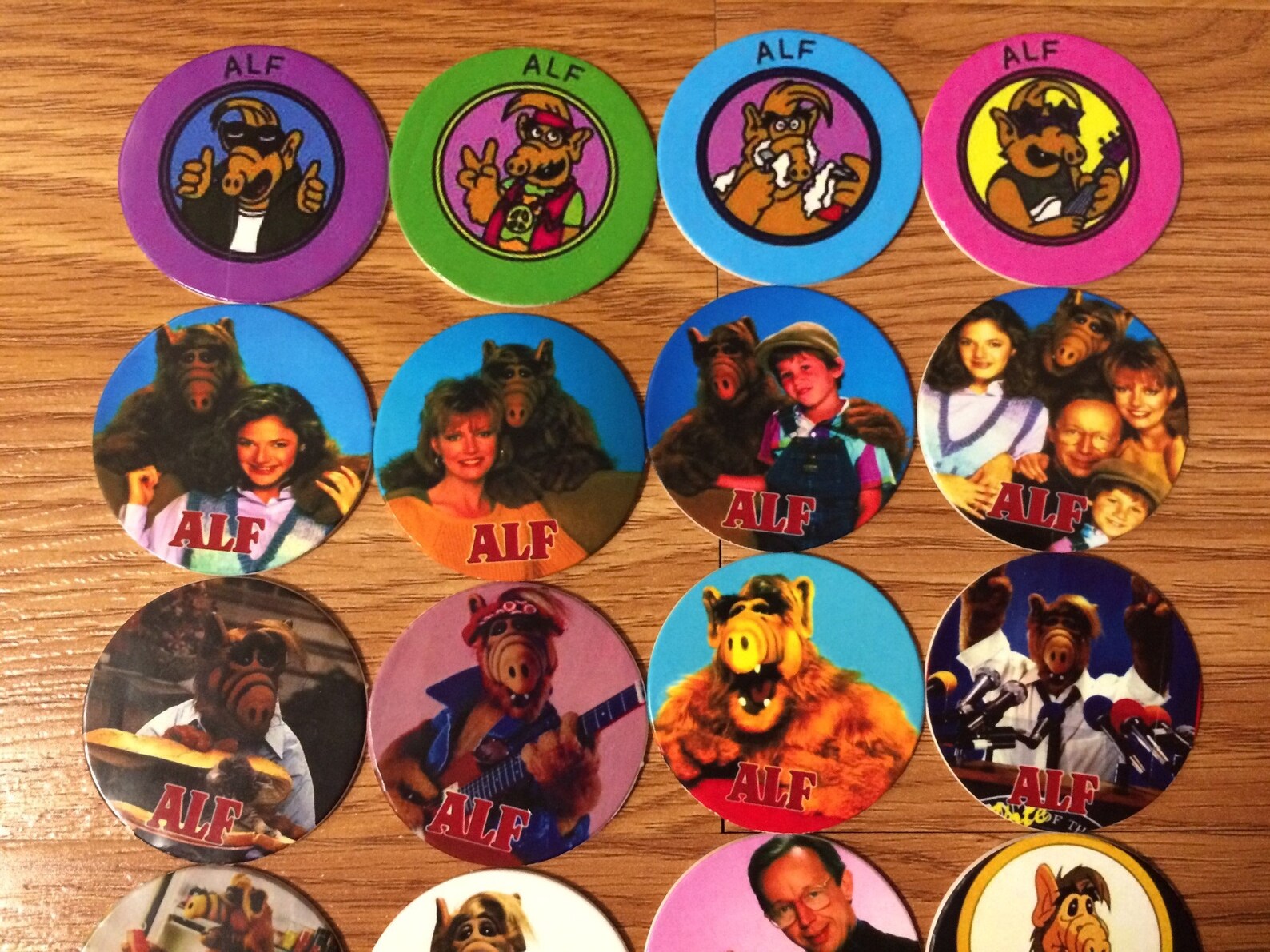 ALF TV Show Pogs Milkcaps Custom Made New Complete Set of 20 Pogs + 1 ...