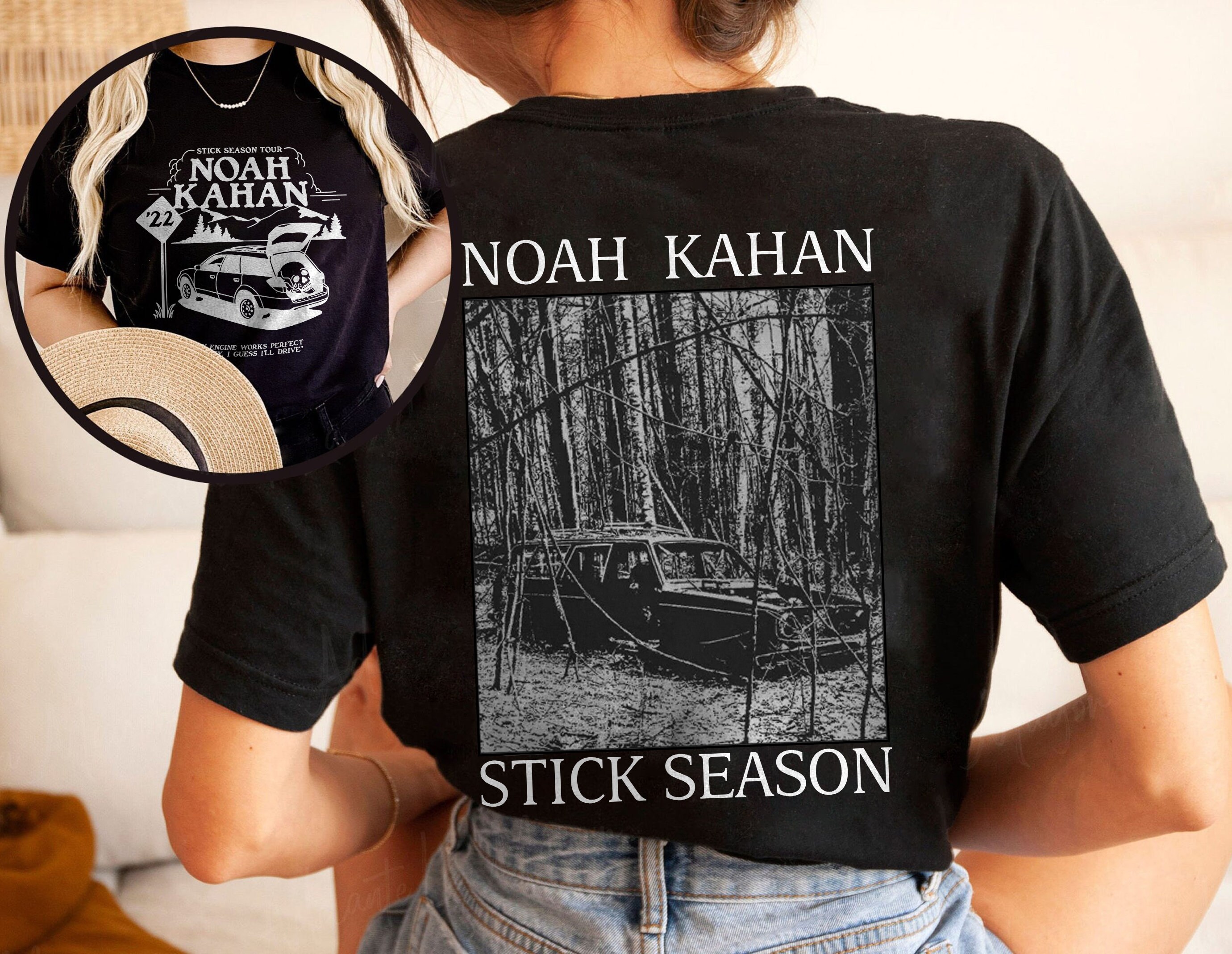 Sticky Season tour 2023 Noah Kahan double side print T-shirts, Noah Kahan SHIRT, Noah Kahan ...