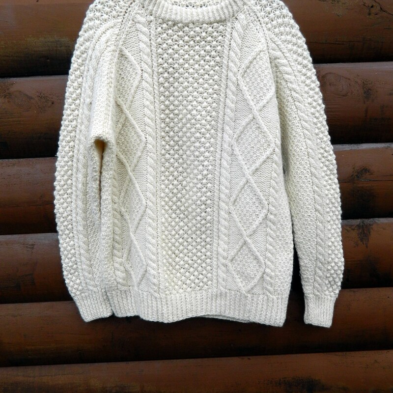 Fisherman Knit Sweater - Etsy