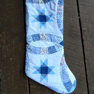 Vintage Quilt Christmas Stocking Handmade Vintage Quilt Stocking ...