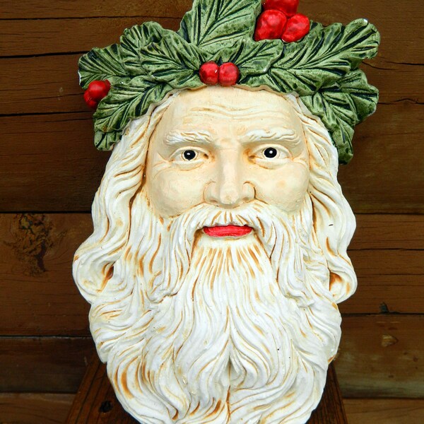 Chalkware Santa - Etsy