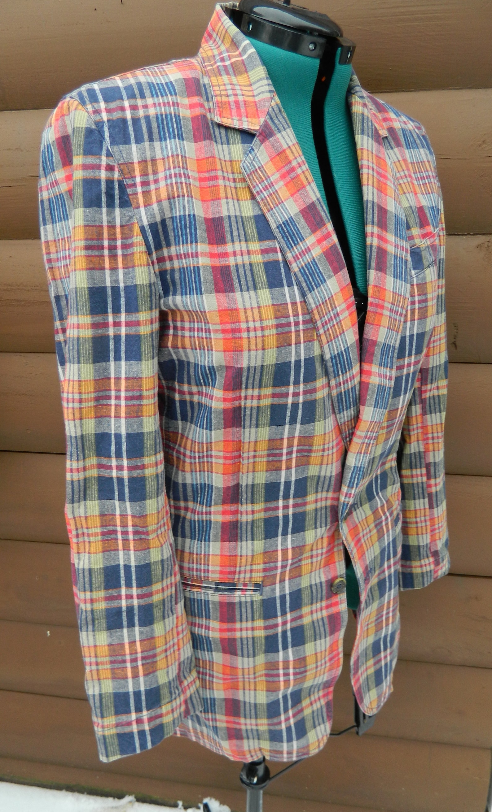 Vintage Liz Wear Blazer Patchwork Madras Pastel Womens Jacket - Etsy