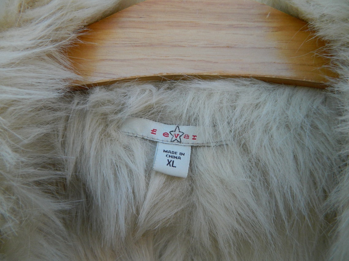 Vintage Fever Faux Fur Ladies Vest Reversable Size XL - Etsy