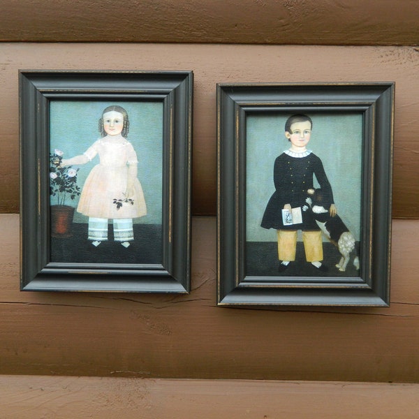 Primitive Folk Art Paintings - Etsy