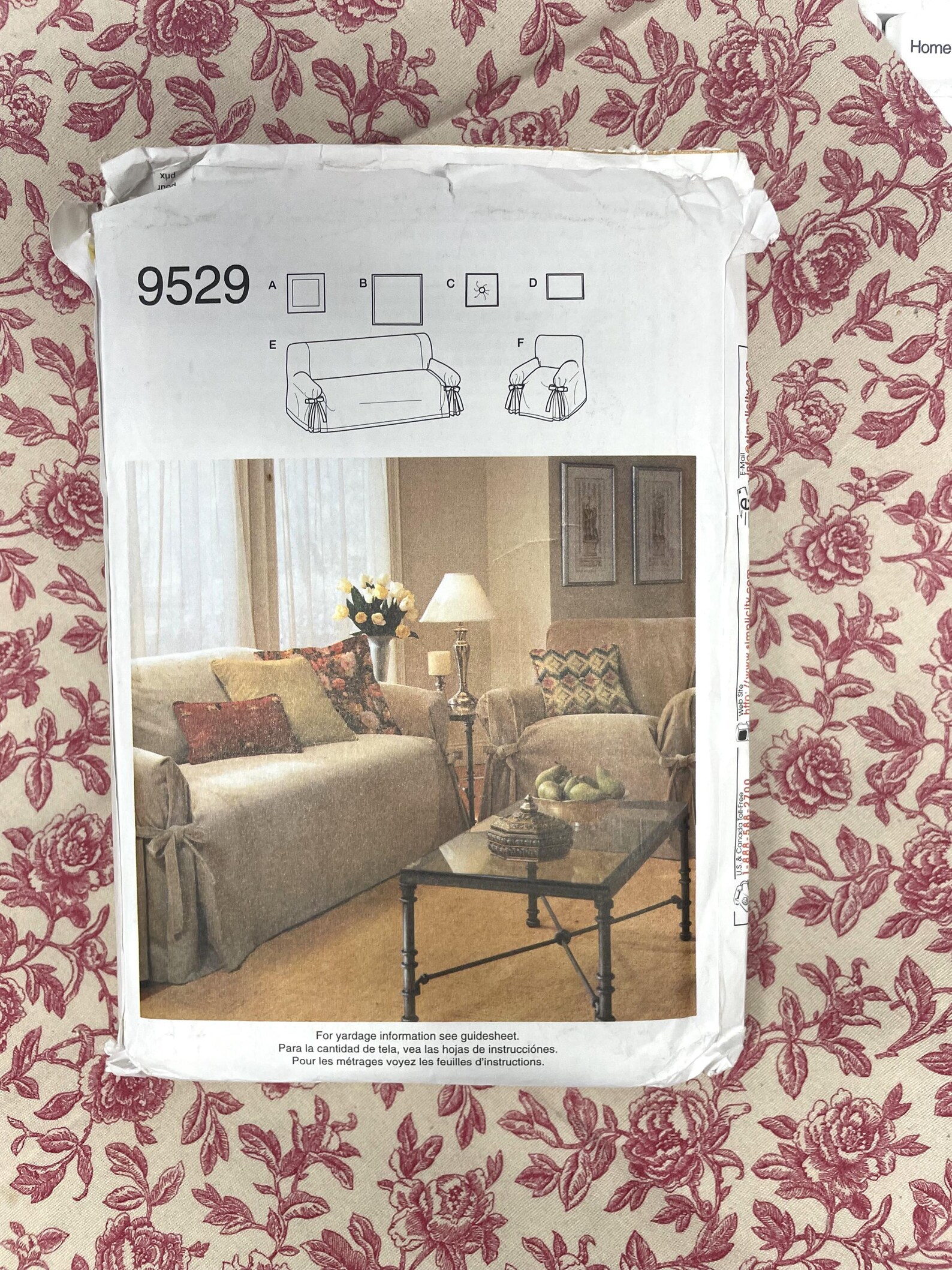 Simplicity 9529 Classic Slipcovers & Pillows Sewing Pattern Uncut - Etsy