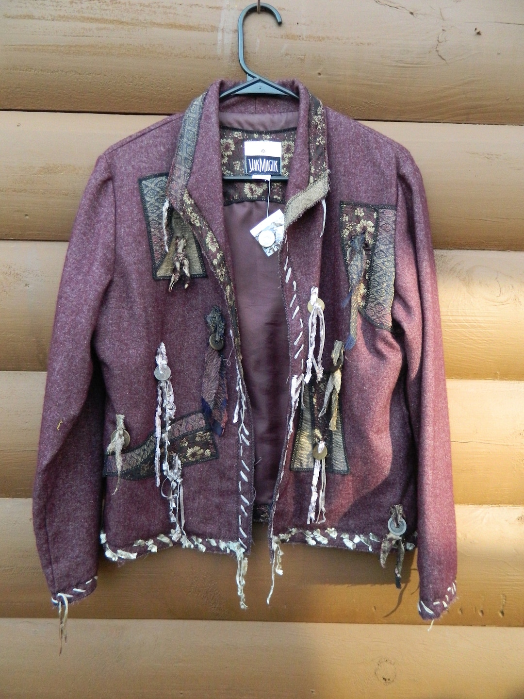 Yak Magik Art to Wear Nepal Made Jacket Womens Size M - Etsy