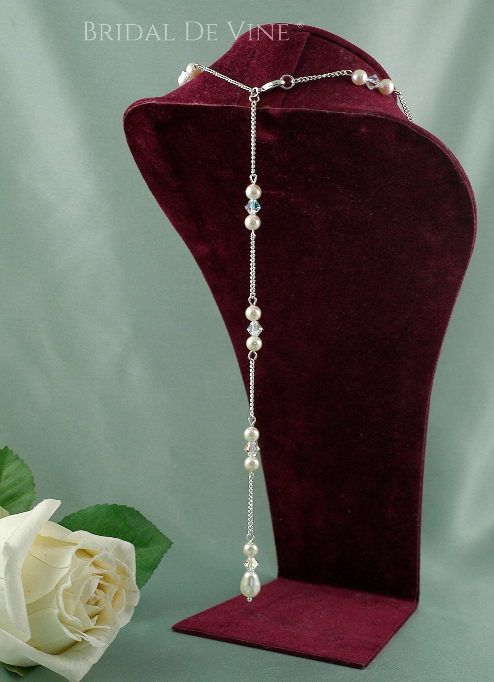 Bridal Backdrop Back Necklace Back Jewelry Back Jewellery | Etsy UK