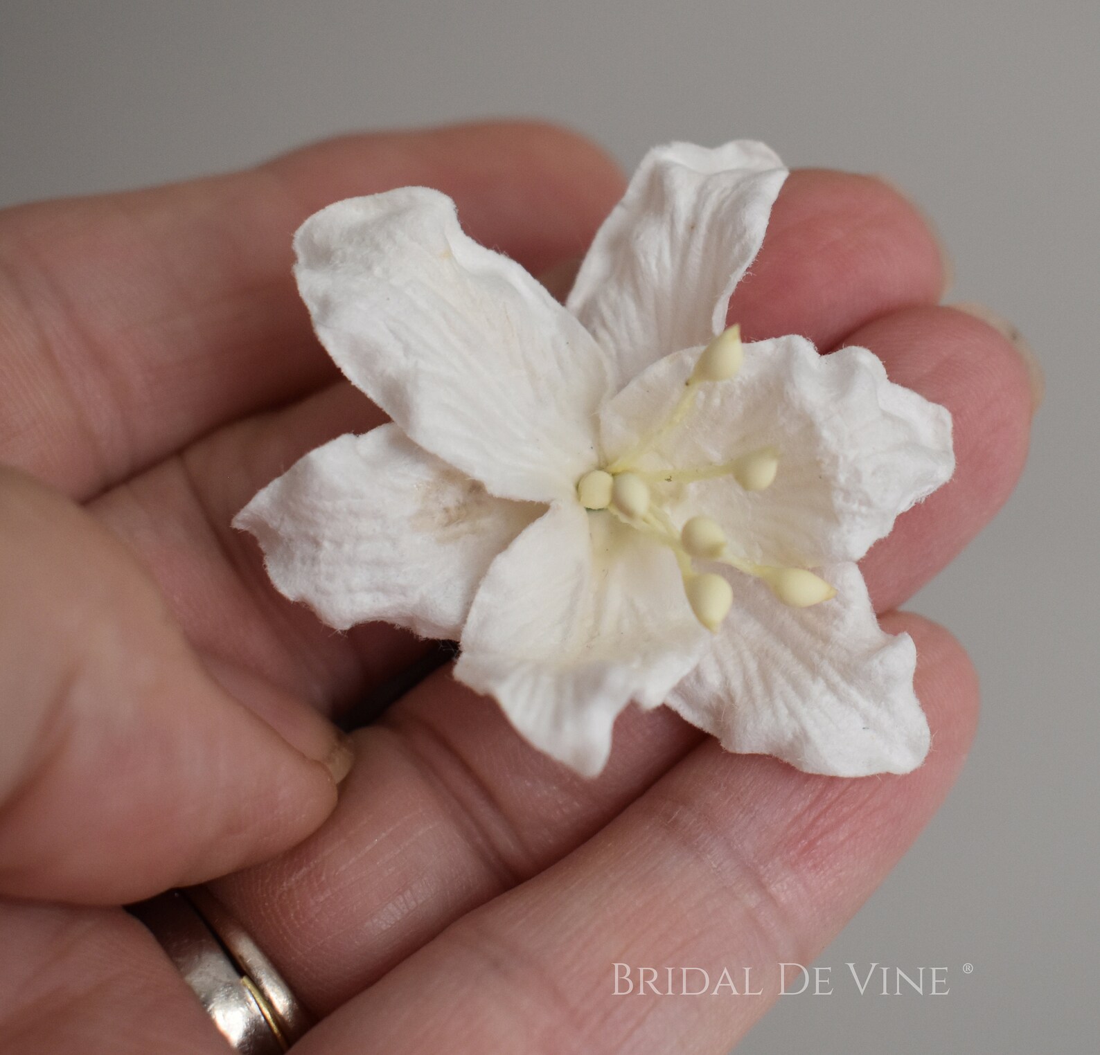 Bridal Lilly Flower Hair Pins, Bridal Grips, Bridal Hair Accessories ...