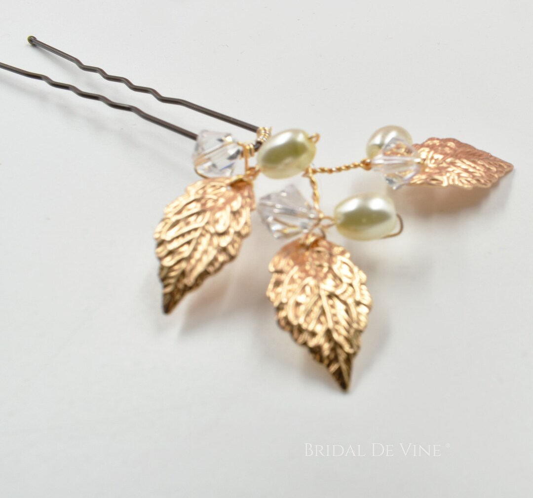 Leaf Hair Pin, Hair Accessories, Autumn Fall Bridal Hair Piece - Etsy UK