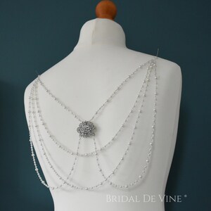 Bridal Back Jewellery, Backless Dress, Backdrop Drape, Back Necklace ...