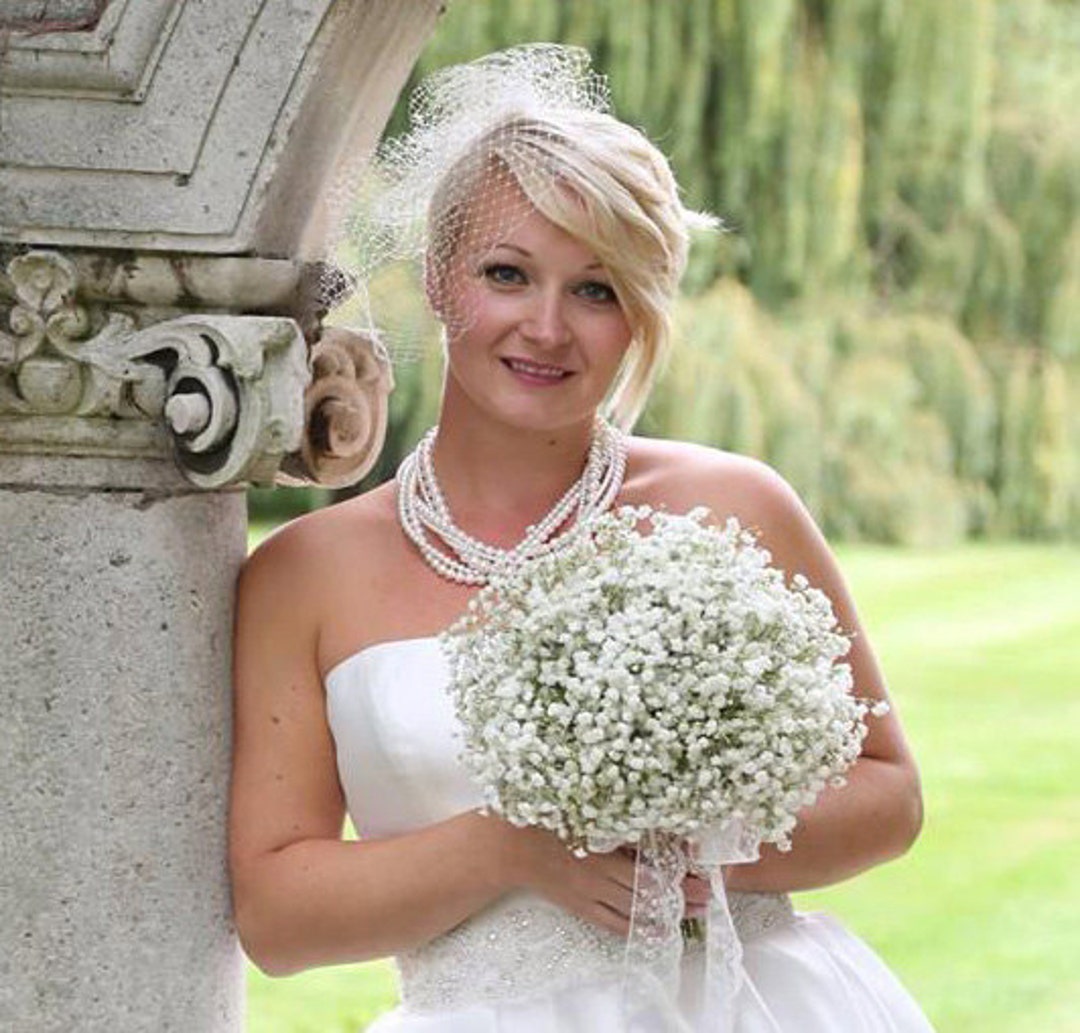 Luxury Chunky Bridal Pearl Necklace White Ivory Multi 6 Strands Etsy