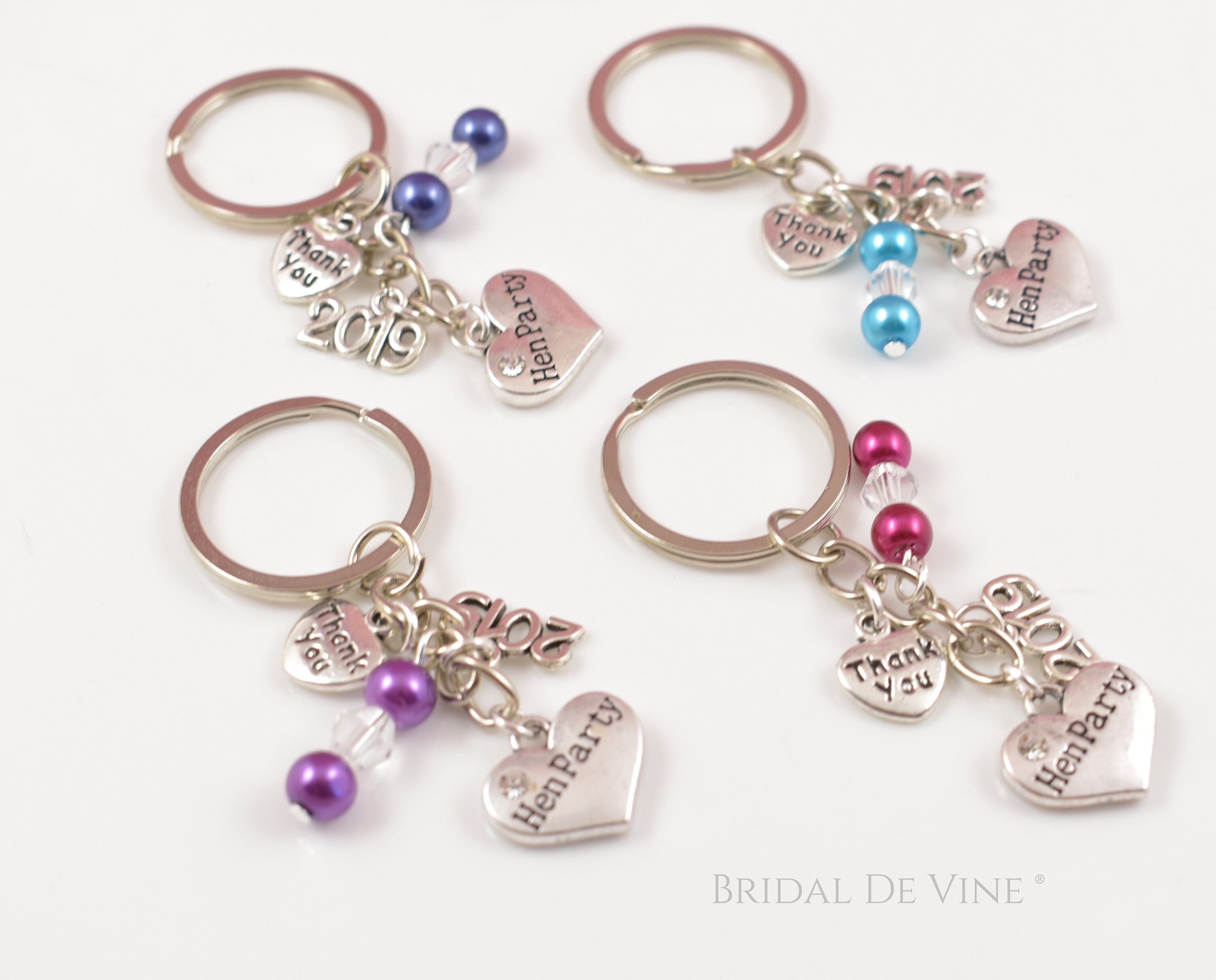 THANK YOU Hen Party Key Ring Wedding Keepsake Bridal - Etsy UK