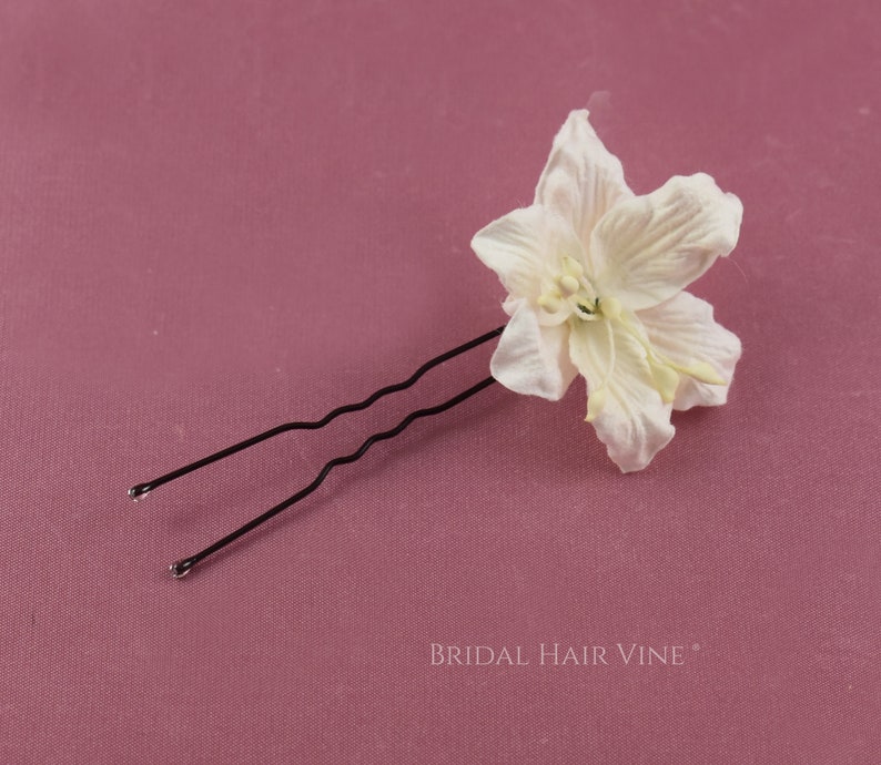 Bridal Lilly Flower Hair Pins Bridal Grips Bridal Hair - Etsy UK
