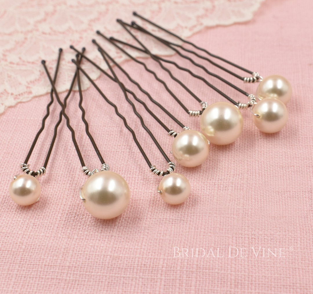 Pearl Bridal Hair Pins: Elegant Wedding Hair Accessories - Etsy