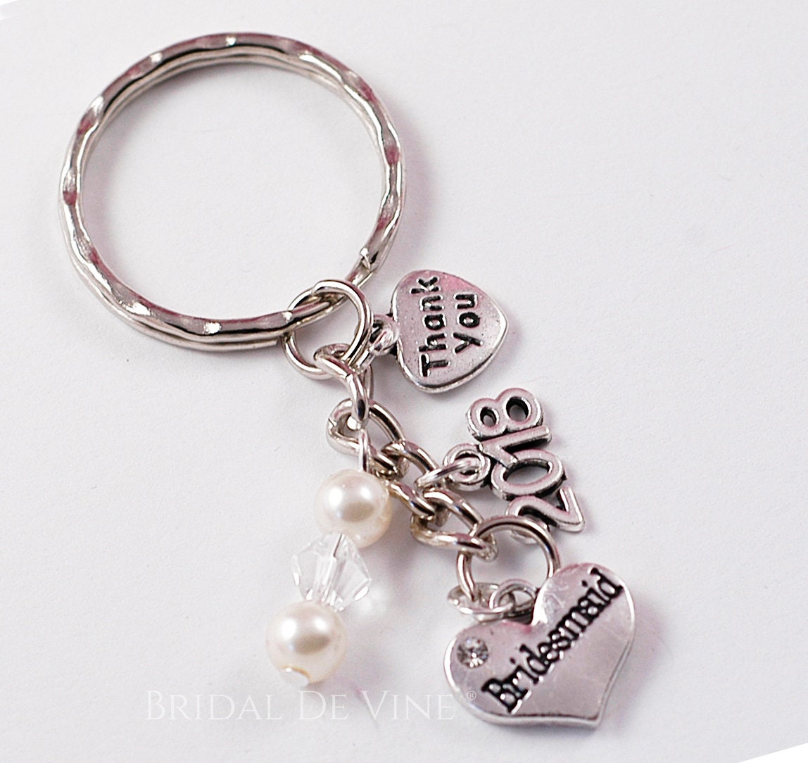 THANK YOU Hen Party Key Ring Wedding Keepsake Bridal | Etsy