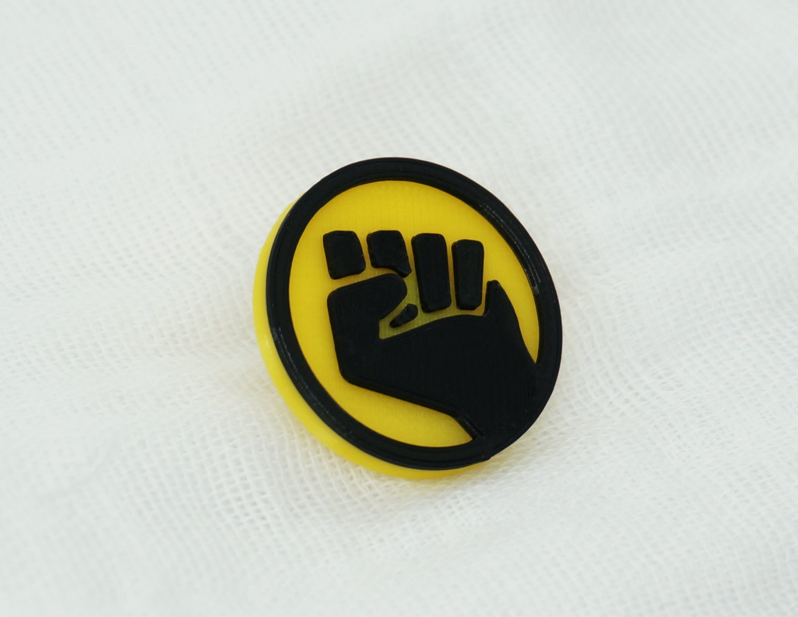 Black Lives Matter Raised Fist Pin 3D Printed BLM Social | Etsy