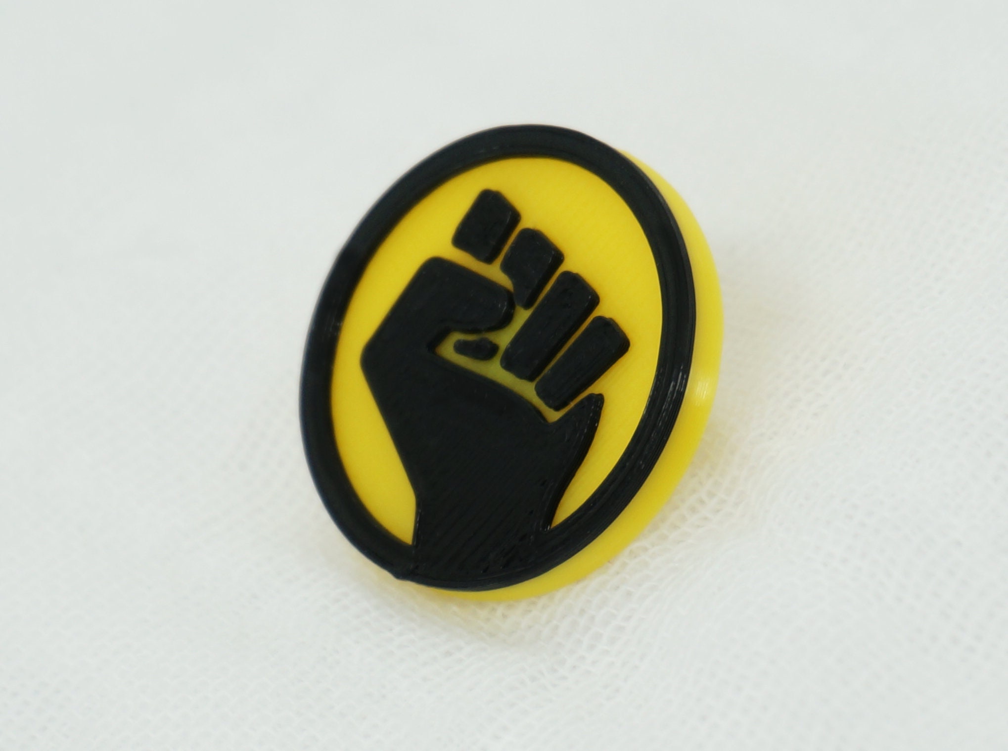 Black Lives Matter Raised Fist Pin 3D Printed BLM Social | Etsy