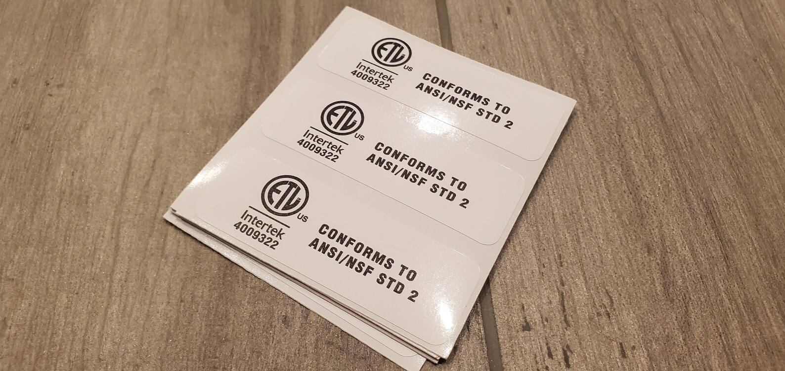 Intertek ETL stickers 1x3 Laminated | Etsy